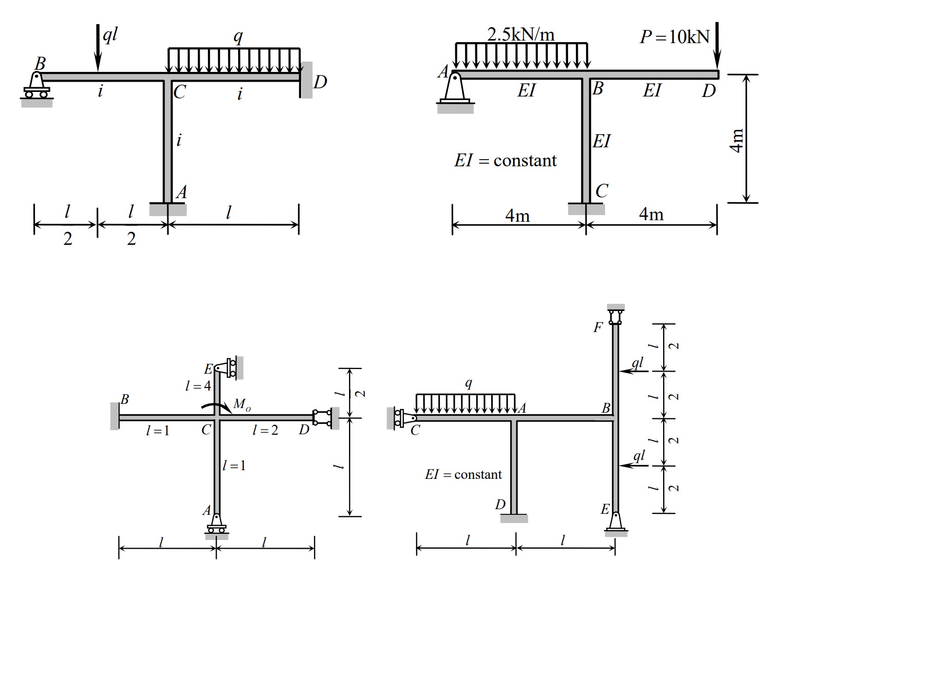Solved For the below four structures, Lay off the primary | Chegg.com