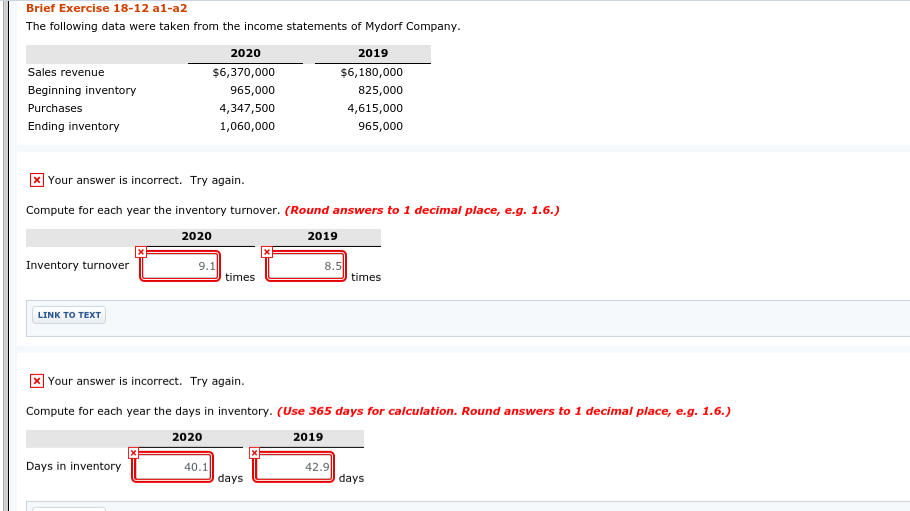 Solved Brief Exercise 18-12 a1-a2 The following data were | Chegg.com