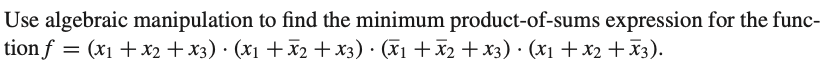 Solved Use algebraic manipulation to find the minimum | Chegg.com