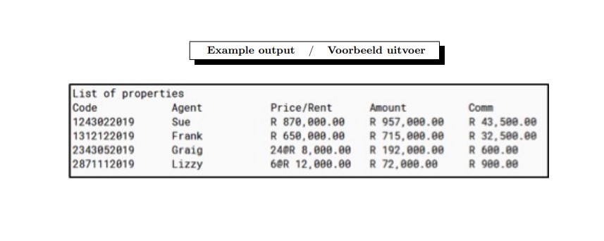 Solved Java Programing Question 1An estate agency sells and | Chegg.com
