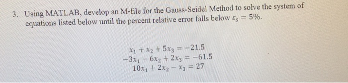 Solved 3 Using Matlab Develop An M File For The 1004