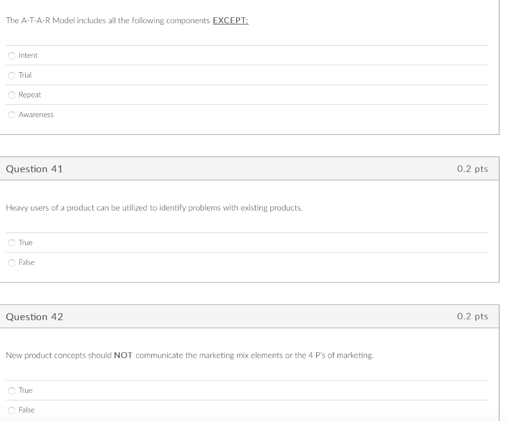 Solved The A-T-A-R Model includes all the following | Chegg.com