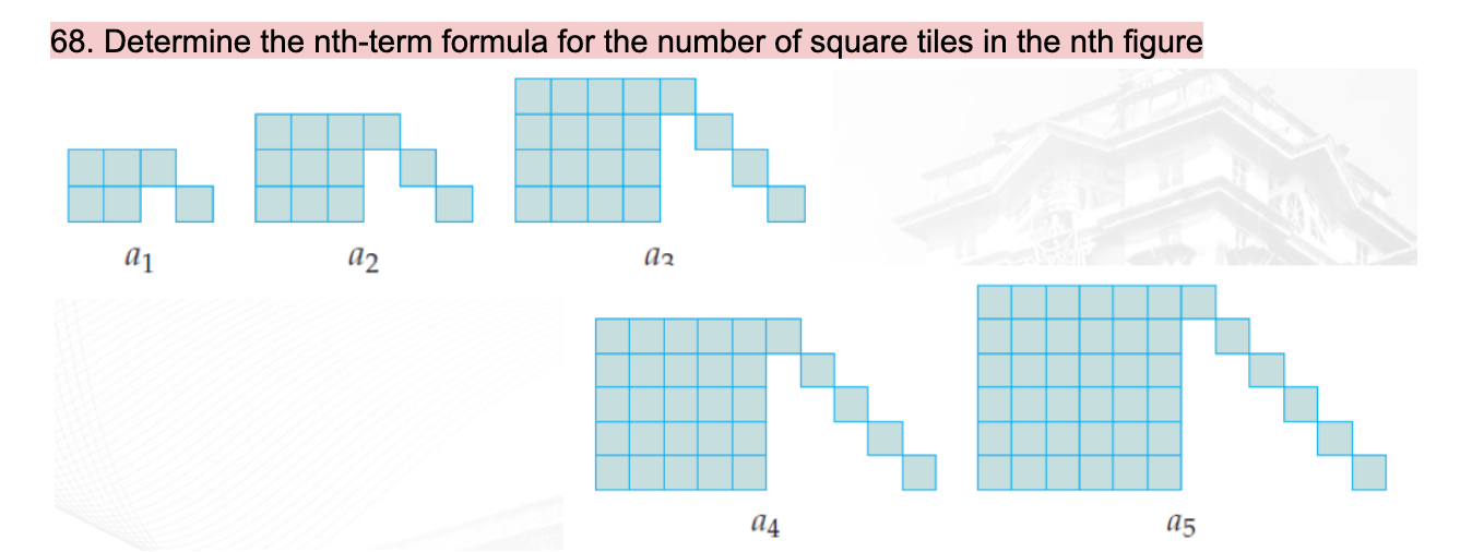 Solved 68. Determine the nth-term formula for the number of | Chegg.com