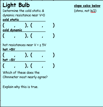 Solved Part B. Light Bulb Measure the resistance with the | Chegg.com