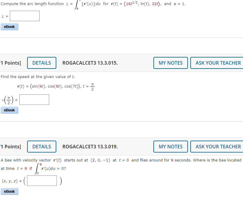 Solved Compute the arc length function L = to | r0)|| du for | Chegg.com
