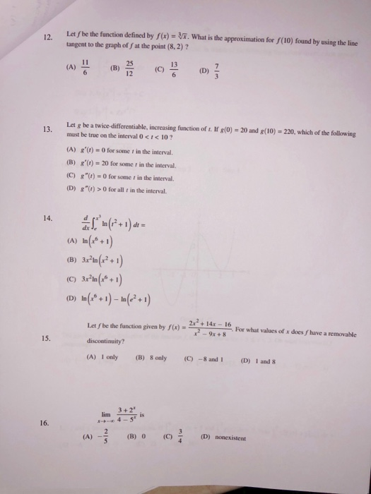 Solved Let /he the function defined by (x) - T. What is the | Chegg.com
