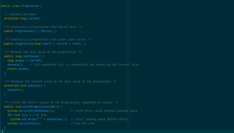 Solved Exercise 1 In Test Progression.java, add a short code | Chegg.com