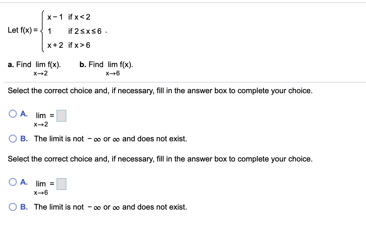 Solved X 1 If X 6 A