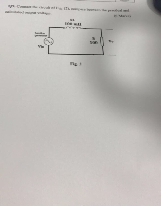 Solved Q3: For the circuit of Fig. (2); calculate total | Chegg.com