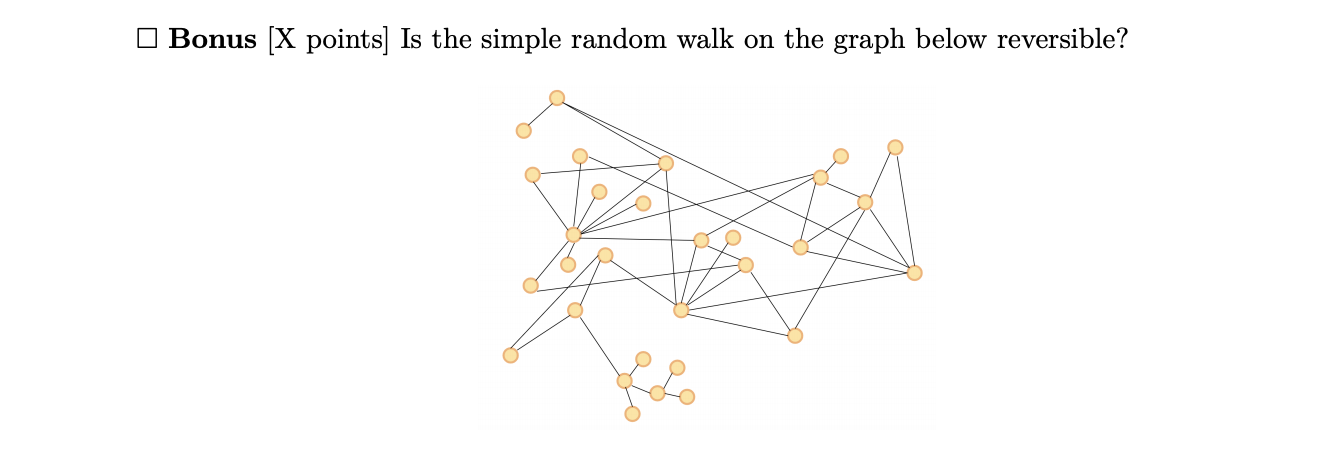 Solved Bonus [X points) Is the simple random walk on the | Chegg.com