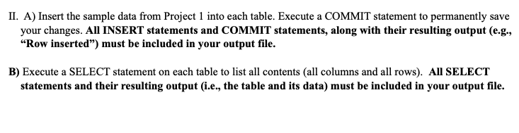 INSY 3304 Project 2 This project must be completed | Chegg.com