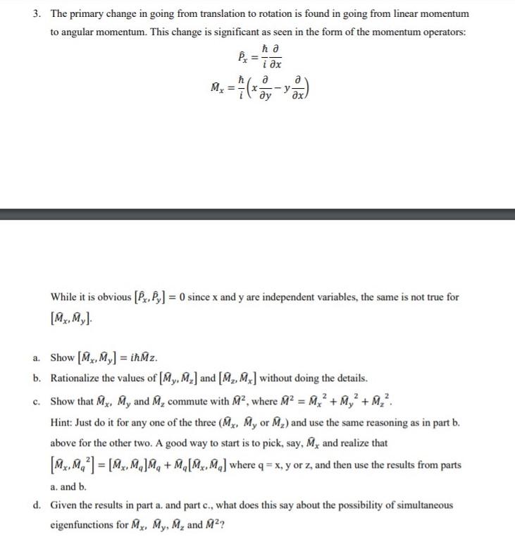 Solved 3. The primary change in going from translation to | Chegg.com