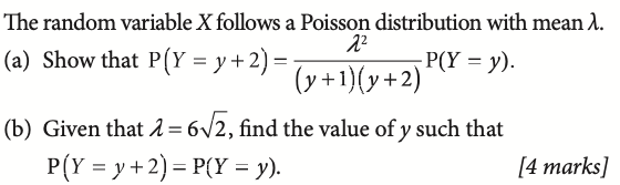 Solved The random variable \\( X \\) follows a Poisson | Chegg.com