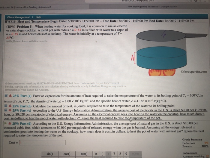 Solved Usaudct.theexpertta.com how many gallons in a | Chegg.com