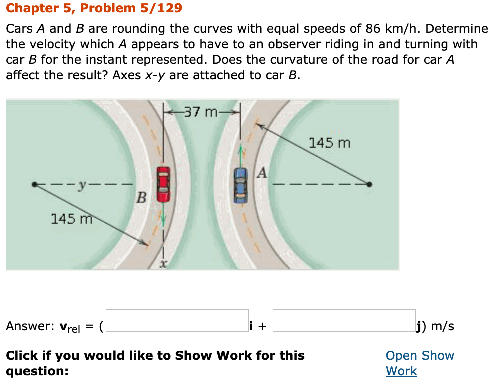 Solved Cars A and B are rounding the curves with equal | Chegg.com