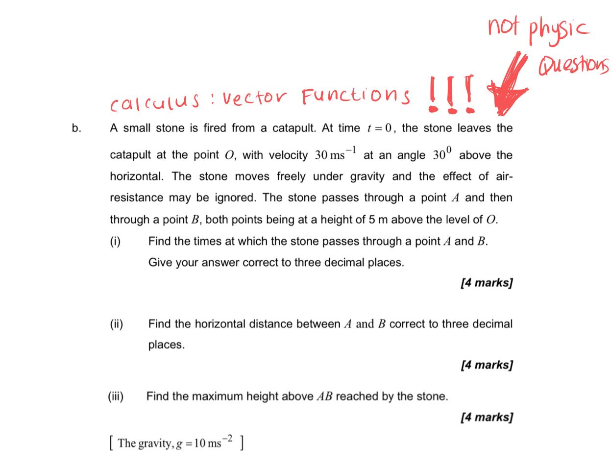 Solved not physic Questions calculus : vector functions !!! | Chegg.com