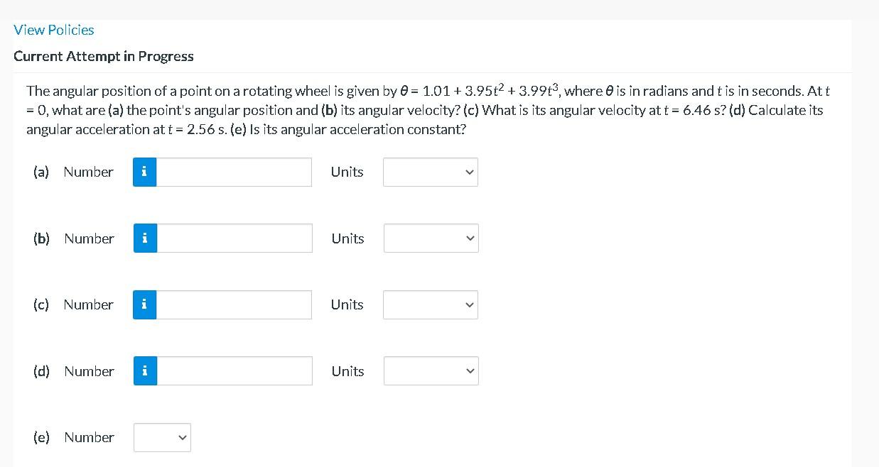 Solved View Policies Current Attempt in Progress The angular | Chegg.com