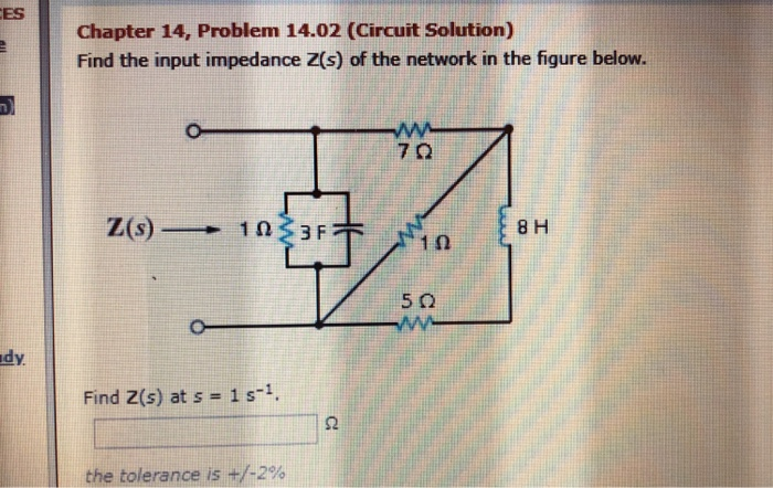 Solved ES Chapter 14, Problem 14.02 (Circuit Solution) Find | Chegg.com