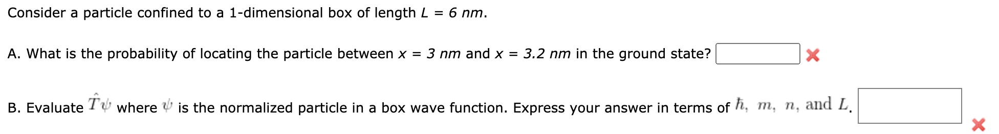 Solved Consider a particle confined to a 1-dimensional box | Chegg.com