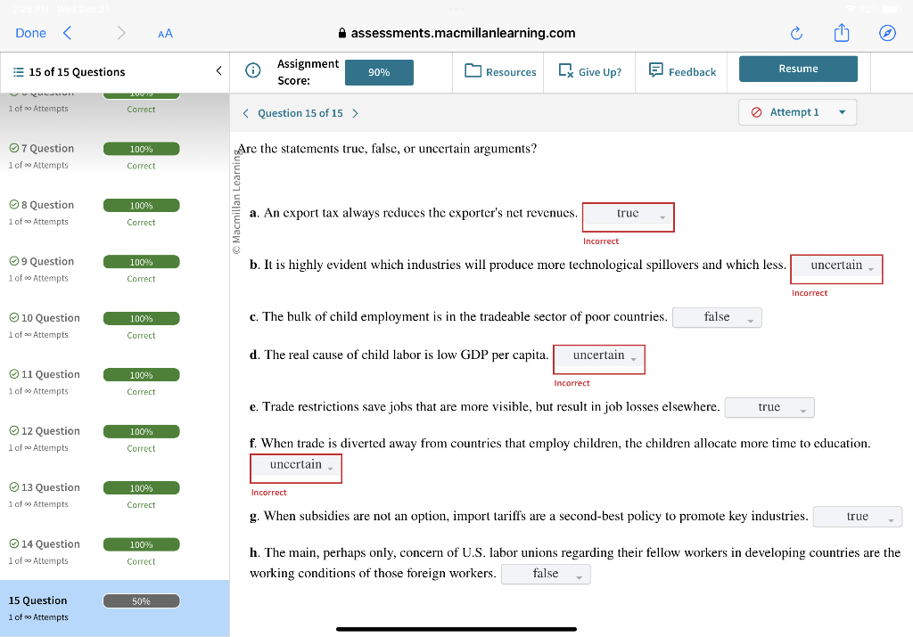 Solved A assessments.macmillanlearning.com (i) Assignment | Chegg.com