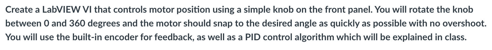 Solved nNOTE: WE ARE ONLY SUPPOSED TO USE LABVIEW AND MYDAQ | Chegg.com