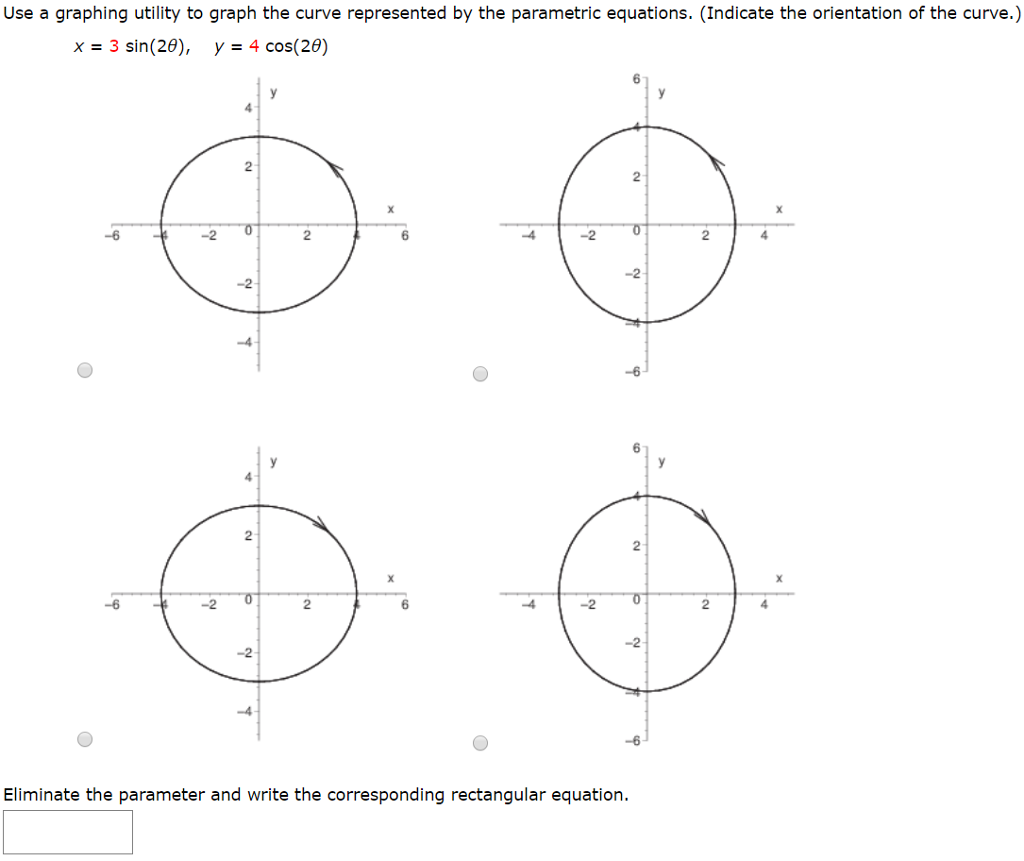 Solved Use a graphing utility to graph the curve represented | Chegg.com