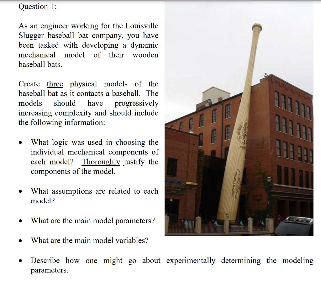 Solved Question 1: As an engineer working for the Louisville | Chegg.com