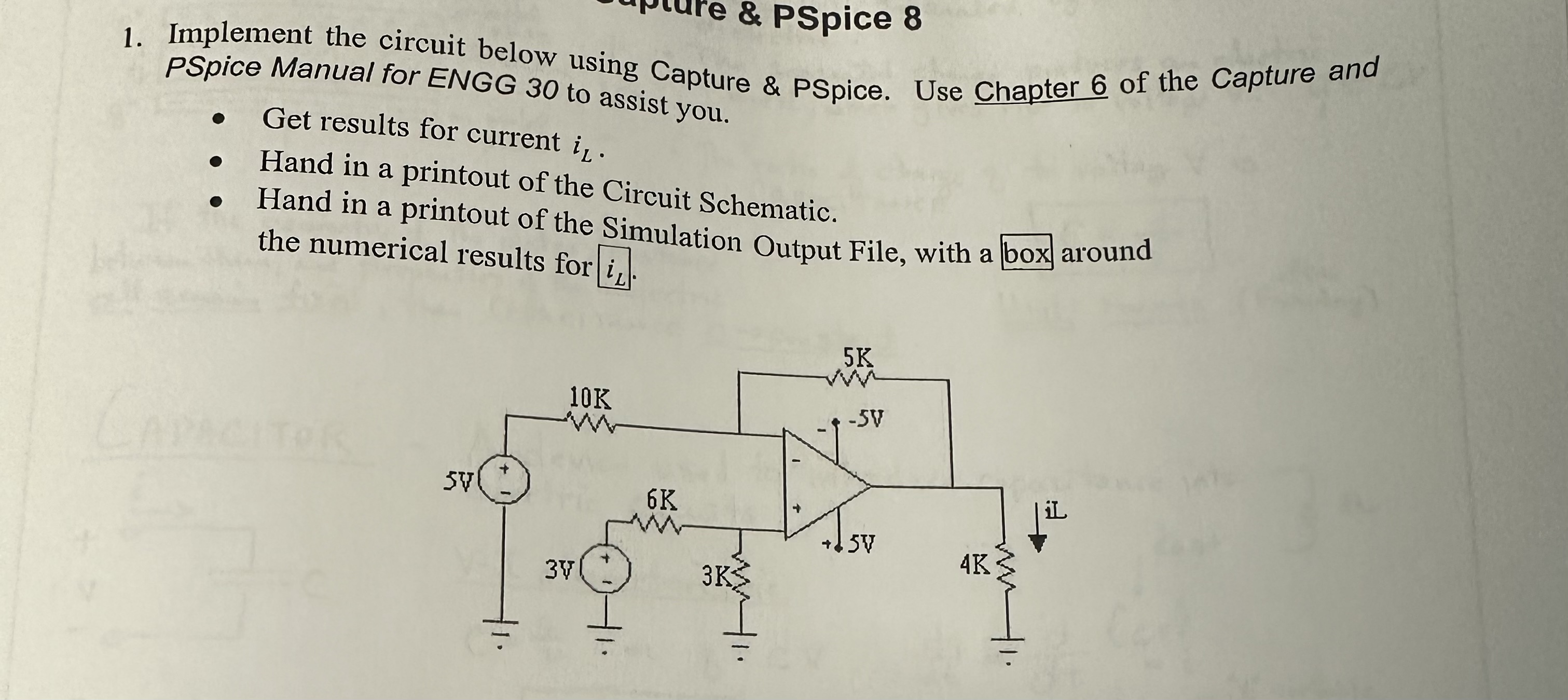 Solved 1. Implement the circuit below using Capture \& | Chegg.com