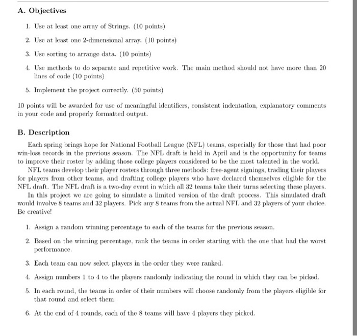 Solved Using Java, please write the program for the | Chegg.com