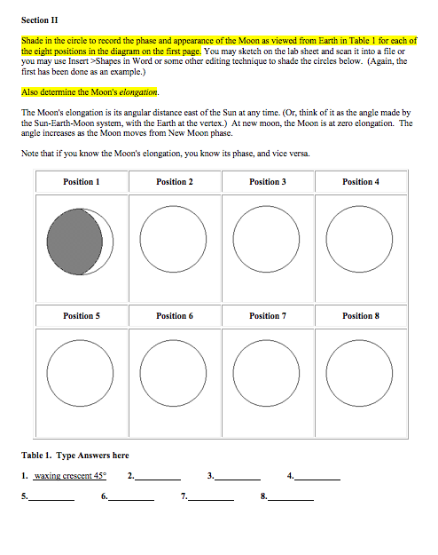 Solved Phases of the Moon Exercise In this exercise, you | Chegg.com