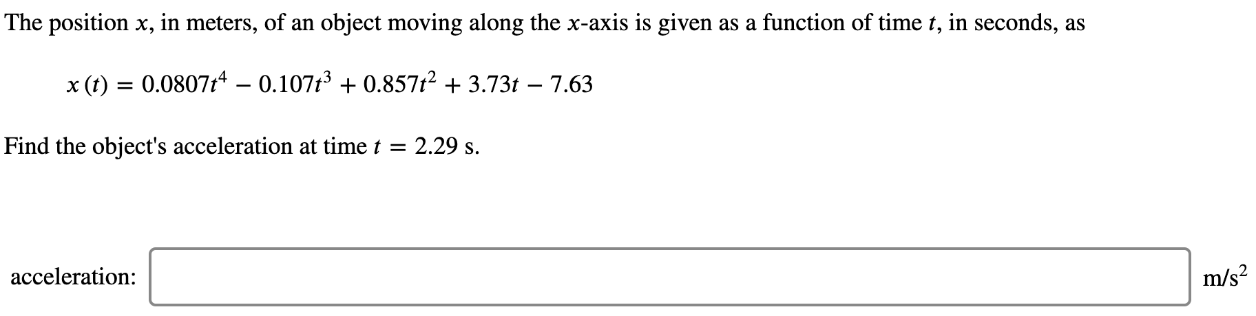 Solved A rocket is launched from rest with a time-dependent | Chegg.com