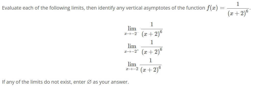 Solved Evaluate each of the following limits, then identify | Chegg.com