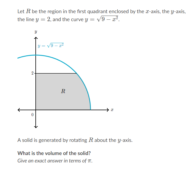 Solved Let R be the region in the first quadrant enclosed by | Chegg.com
