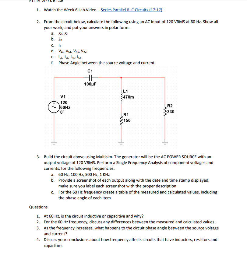 Solved ETIIS WEEK 6 LAB 1. Watch the Week 6 Lab Video - | Chegg.com