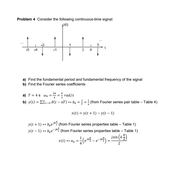 Solved Problem 4 Consider the following continuous-time | Chegg.com