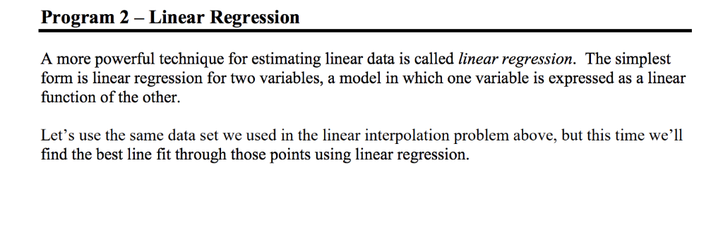 Solved For purposes of this assignment, let's initialize our | Chegg.com