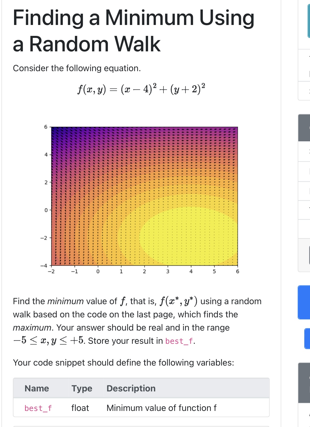 Solved Finding a Minimum Using a Random WalkConsider the | Chegg.com Solved Finding a Minimum Using a Random WalkConsider the | Chegg.com