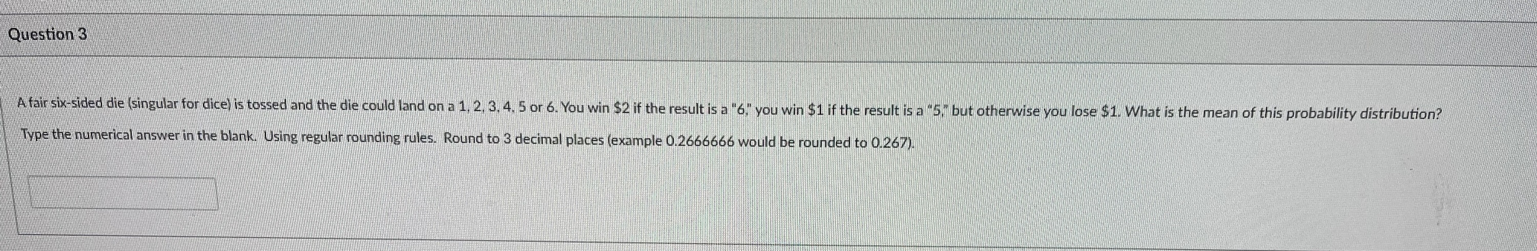 Solved Type the numerical answer in the blank. Using regular | Chegg.com