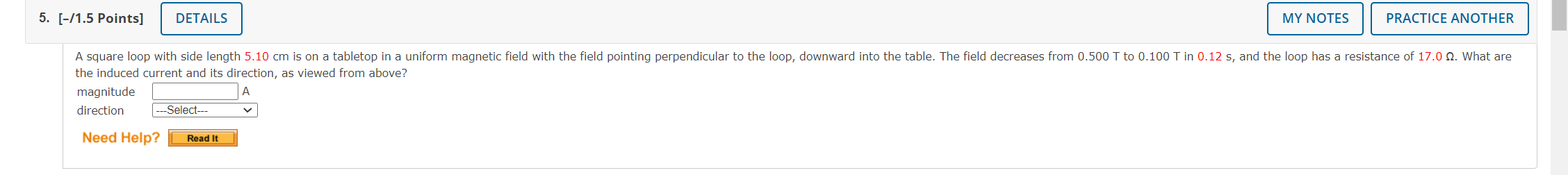 Solved the induced current and its direction, as viewed from | Chegg.com
