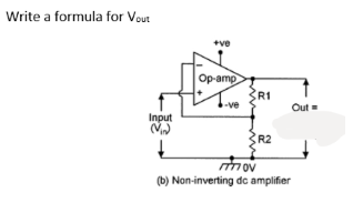 Solved Write a formula for Vout | Chegg.com