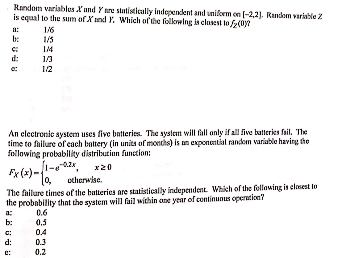 PLEASE ANSWER EACH QUESTION AS FAST AS POSSIBLE! I | Chegg.com
