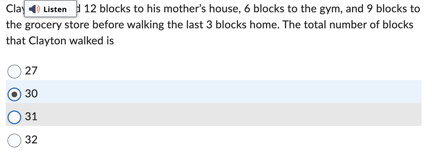 Solved Cla) 12 blocks to his mother's house, 6 blocks to the | Chegg.com