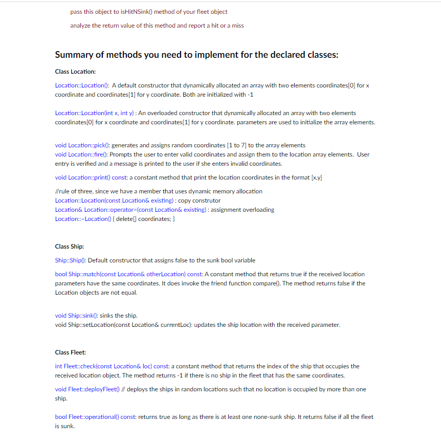Solved Classes with Dynamic Memory Allocation and Class | Chegg.com