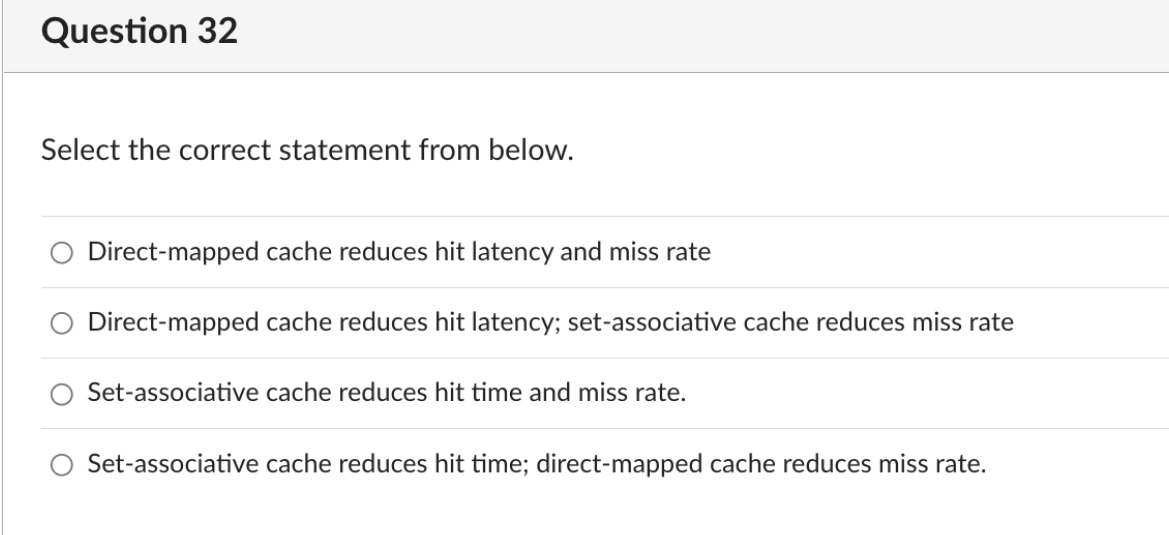 Solved Select the correct statement from below. | Chegg.com