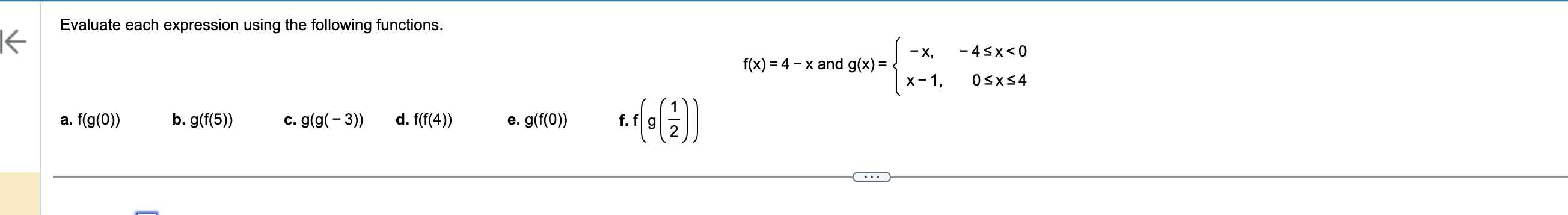 Solved Evaluate each expression using the following | Chegg.com