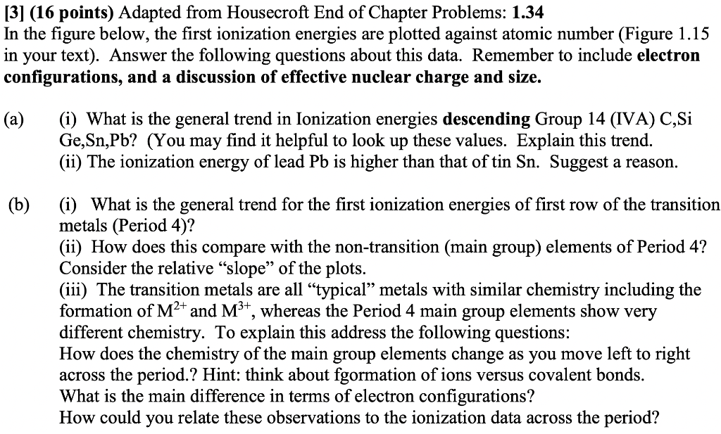 Solved [3] (16 points) Adapted from Housecroft End of | Chegg.com