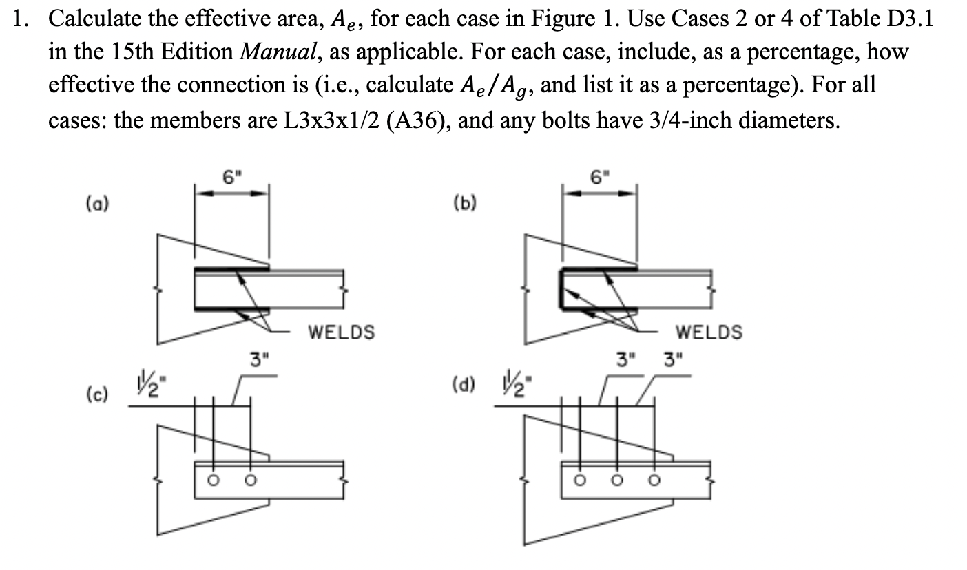 Solved Calculate the effective area, Ae, for each case in | Chegg.com