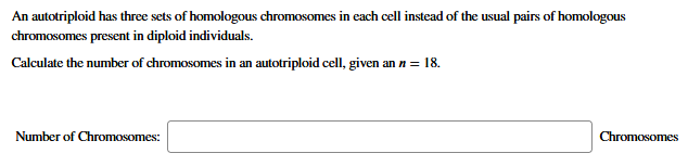 Solved: An Autotriploid Has Three Sets Of Homologous Chrom... | Chegg.com