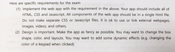 Solved In this exam, you need to build a web app that | Chegg.com
