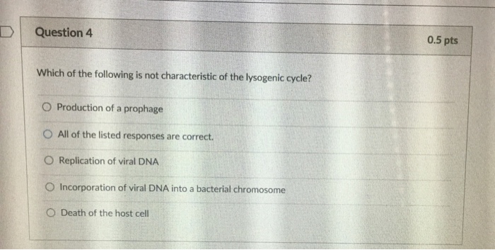 Solved Which of the following is not characteristic of the | Chegg.com